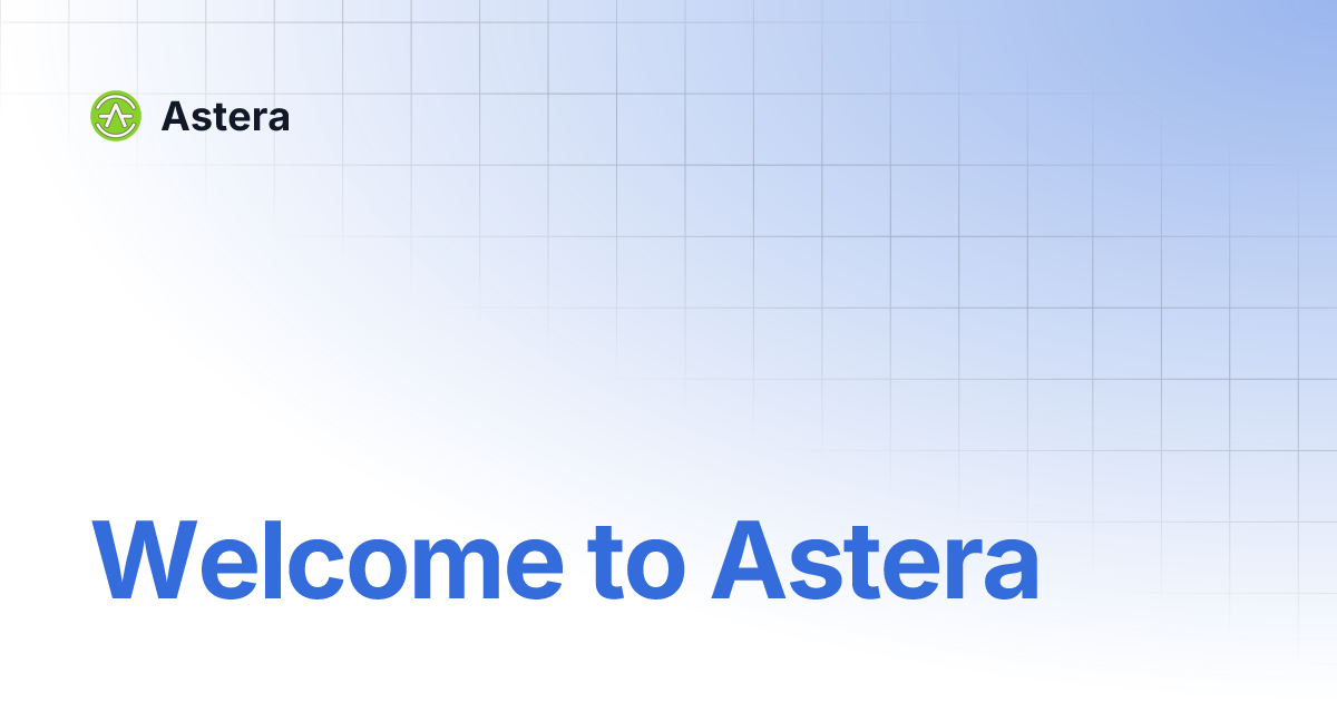Welcome to Astera | Astera